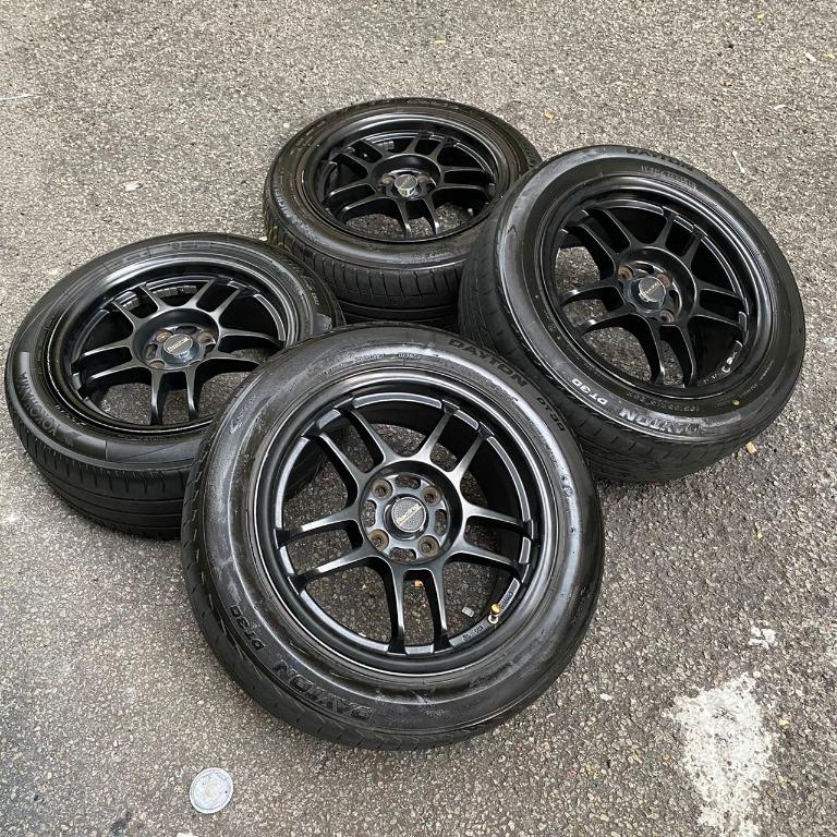 Racing Hart 15 inch sport rim Vios tyre 70%, Auto Accessories on Carousell