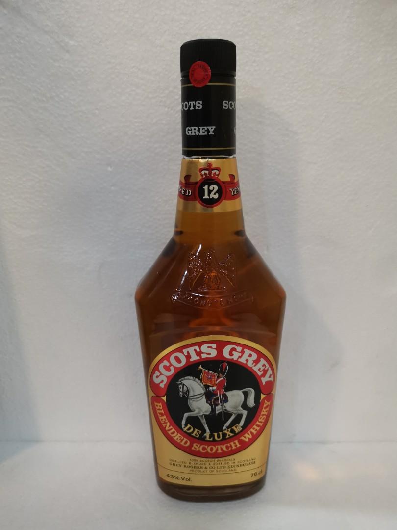 Scots Grey 12 Year Old Blended Scotch Whisky 750ml(1980s), 嘢食 & 嘢飲, 酒精 ...