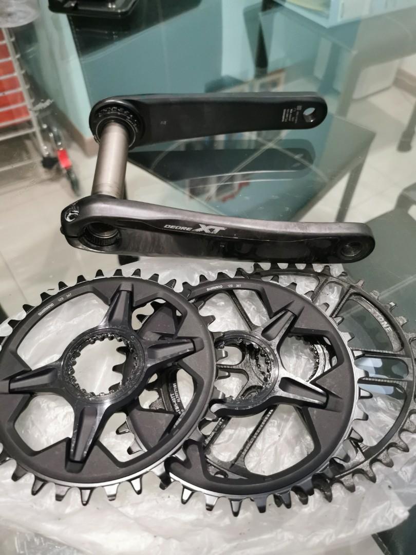 Shimano XT M8100 Crankset with 3 Chaunring, Sports Equipment, Bicycles & Parts, Parts ...