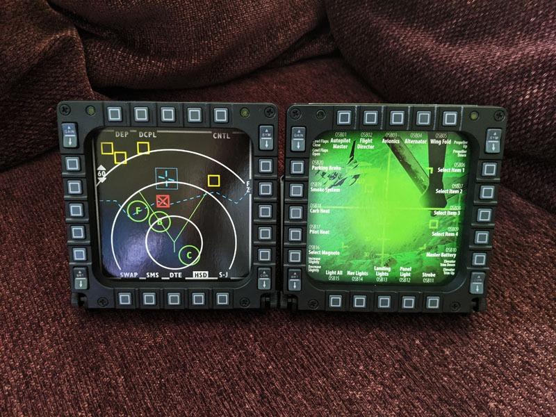 Thrustmaster MFD Cougar - Flight Sim, Video Gaming, Gaming Accessories ...
