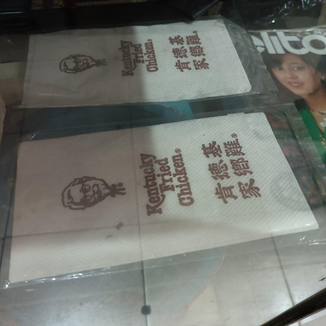 Tisu kfc vintage, Hobbies & Toys, Collectibles & Memorabilia, Vintage ...