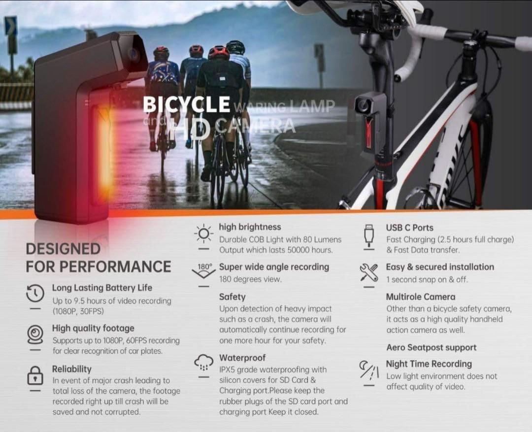 TOOO Cycling Camera With Action Cam Version 2 - For Roadbike , Foldable ...