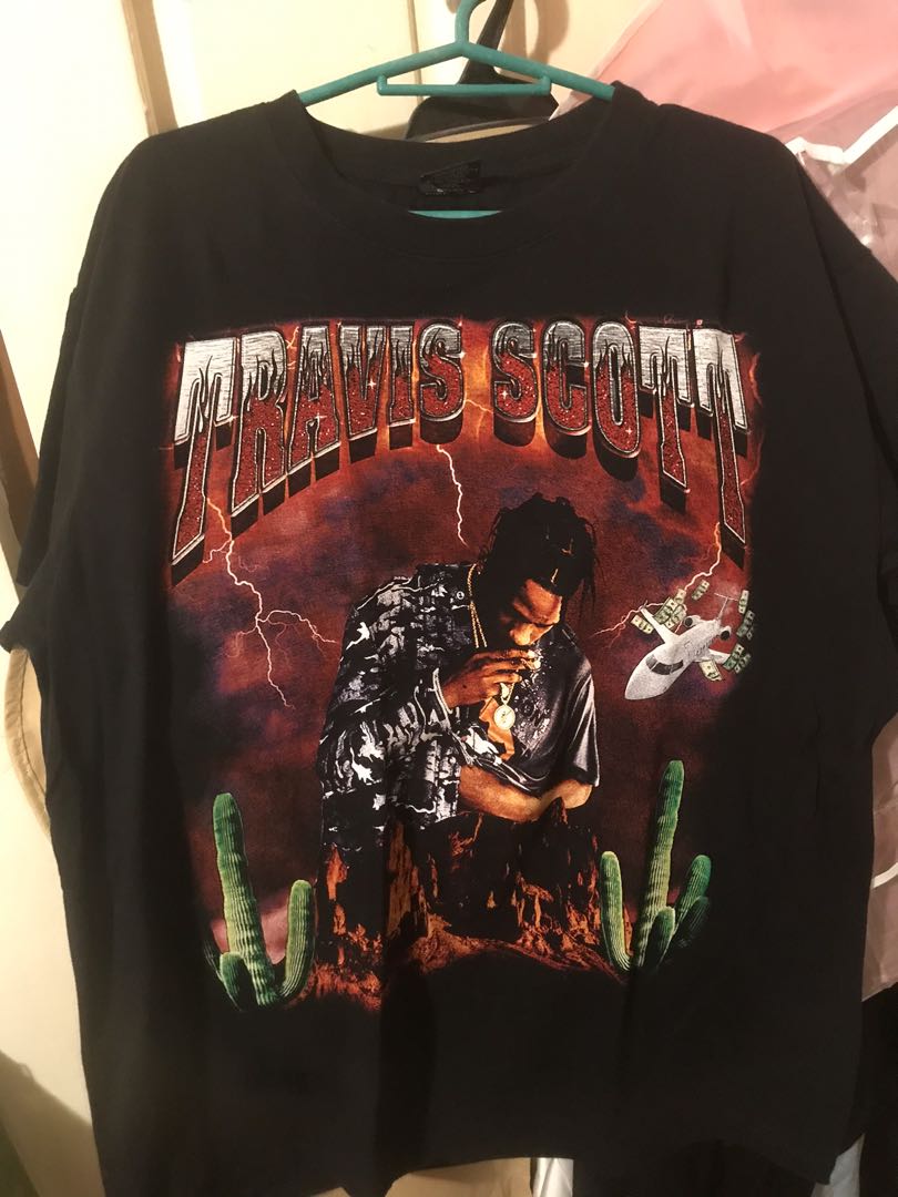 Travis Scott Bootleg, Men's Fashion, Tops & Sets, Tshirts & Polo Shirts ...