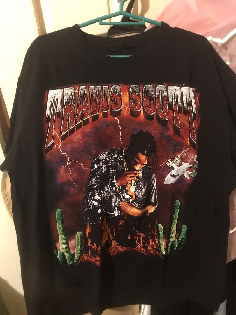 Travis Scott Bootleg, Men's Fashion, Tops & Sets, Tshirts & Polo Shirts ...