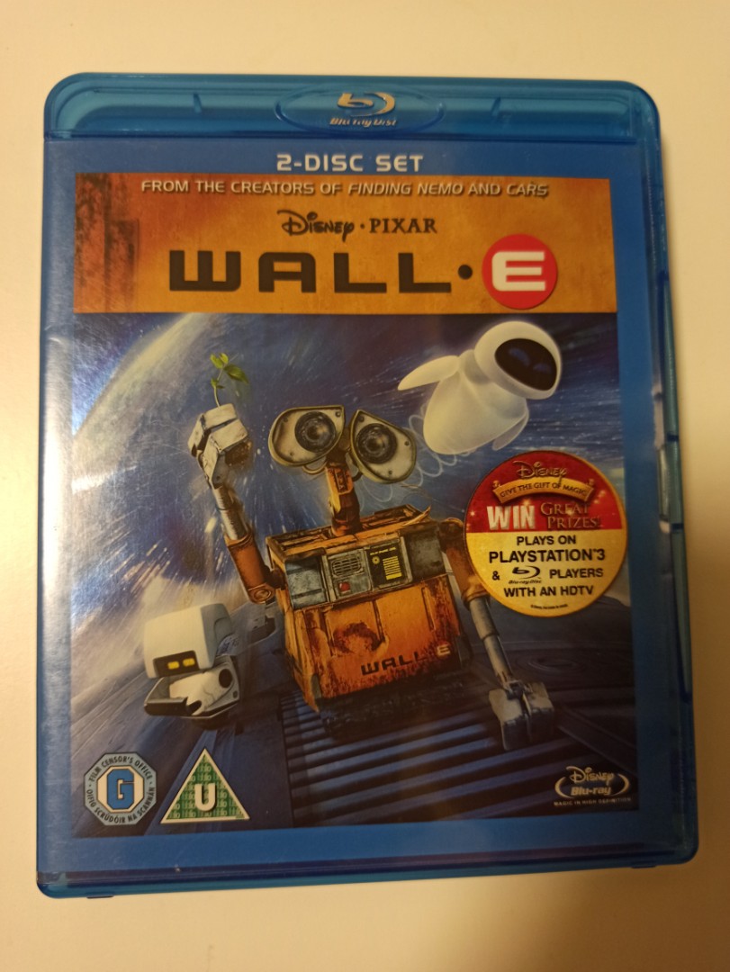 WALL E blue ray (2-disc set) English subtitle, 興趣及遊戲, 音樂、樂器 & 配件, 音樂與媒體 ...