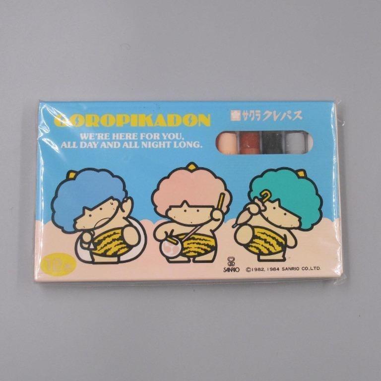 1984年 SANRIO Goropikadon 蠟筆 Crayon, 興趣及遊戲, 手作＆自家設計, 文具 - Carousell