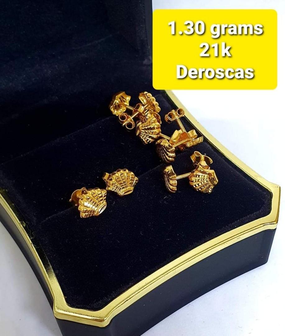 21K Saudi Gold de roscas earrings, Women's Fashion, Jewelry ...
