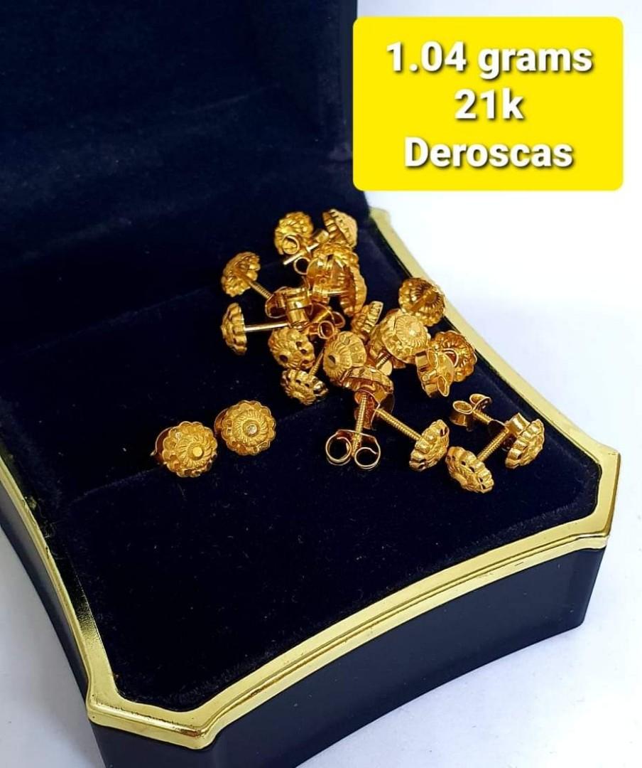 21K Saudi Gold de roscas earrings, Women's Fashion, Jewelry ...