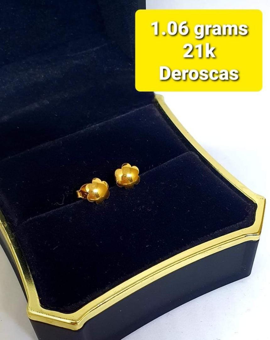 21K Saudi Gold de roscas earrings, Women's Fashion, Jewelry ...