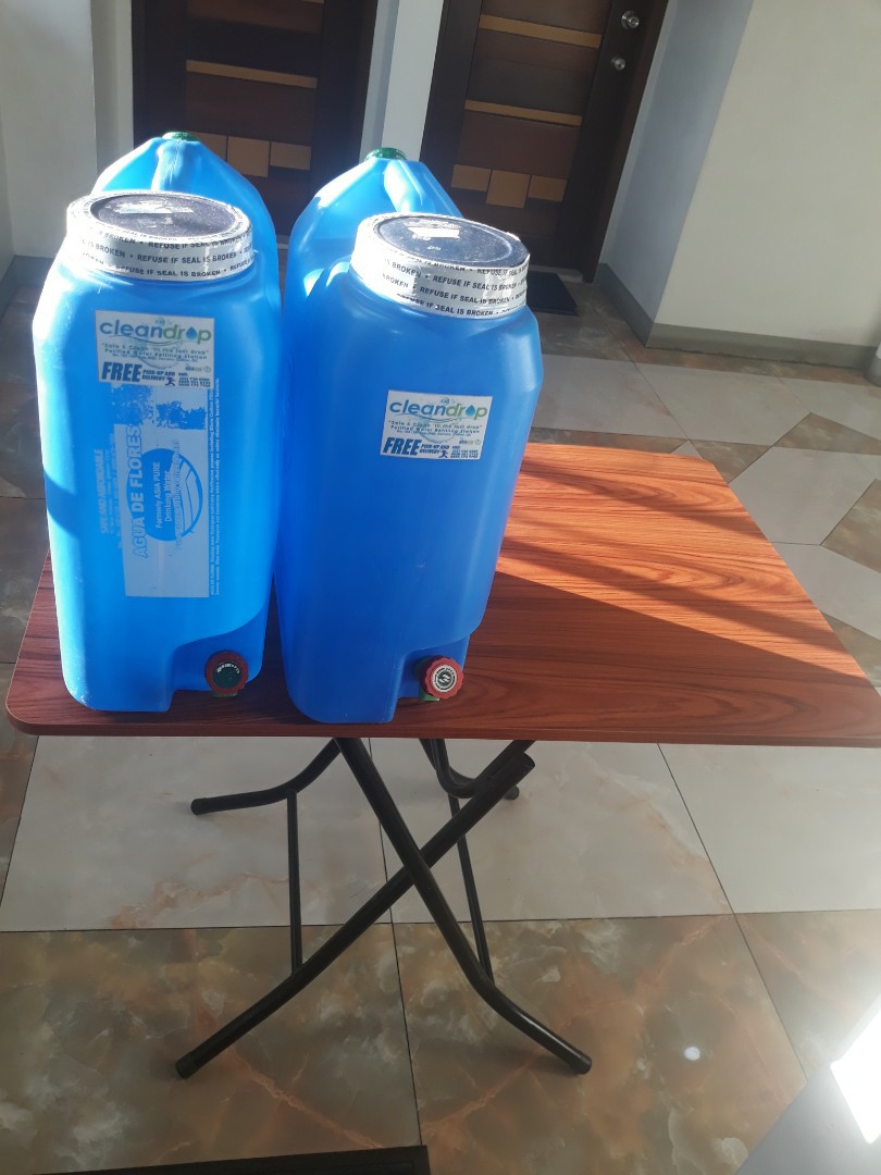 5 Gallon Blue Water Container, Furniture & Home Living, Kitchenware ...