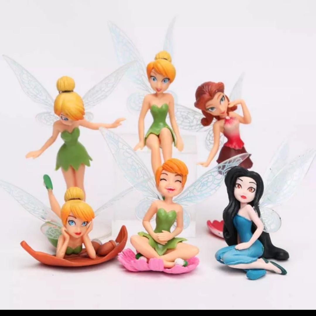 2pc Tinkerbell Figurine Birthday Cake Topper Decoration Peter Pan ...