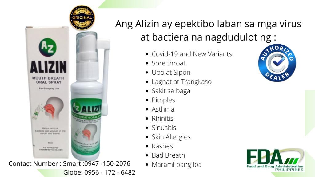 AVISO (ALSO KNOWN AS ALIZIN) ORAL SPRAY - FDA APPROVED ( AUTHORIZED ...