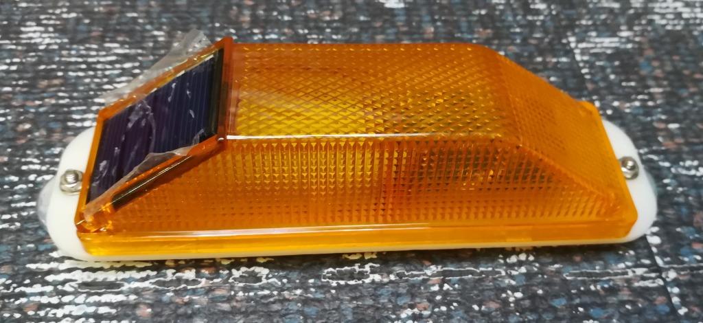 Amber/Red Solar Road Guardrail Warning Light Waterproof for Guardrail ...