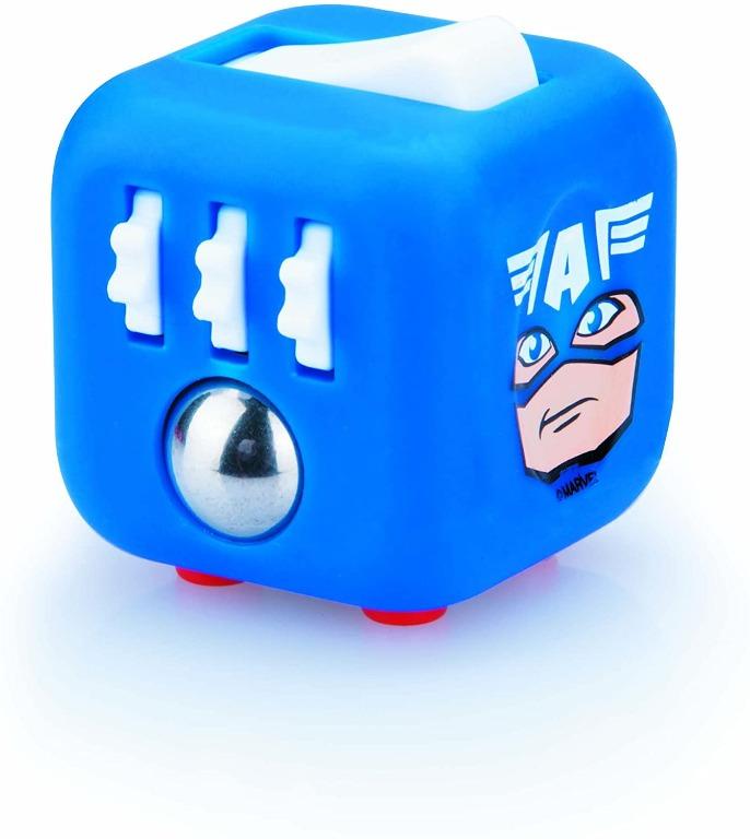 Antsy Labs Marvel Character Fidget Cube Captain America Design - Six ...