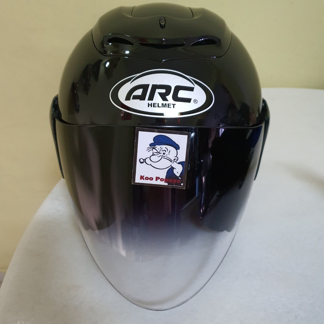 ARC RITZ HELMET BLACK COLOUR, Motorcycles, Motorcycle Accessories on ...