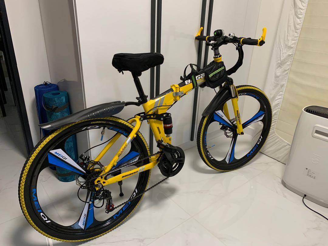 Begasso Foldable Bumblebee designed Mountain Bike with disc brake ...
