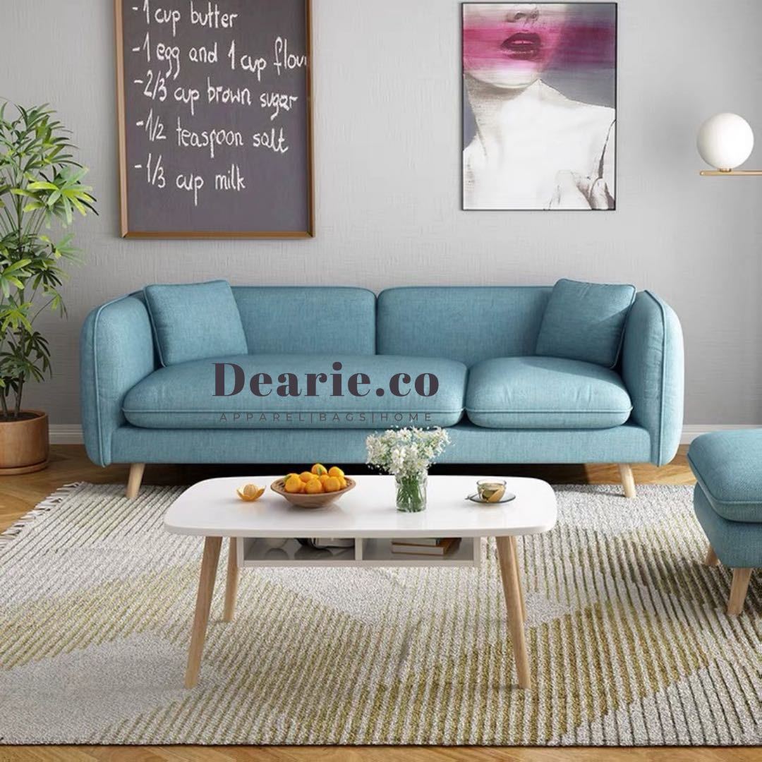 Brand New Pebble Linen Sofa L shape single double three four seater ...