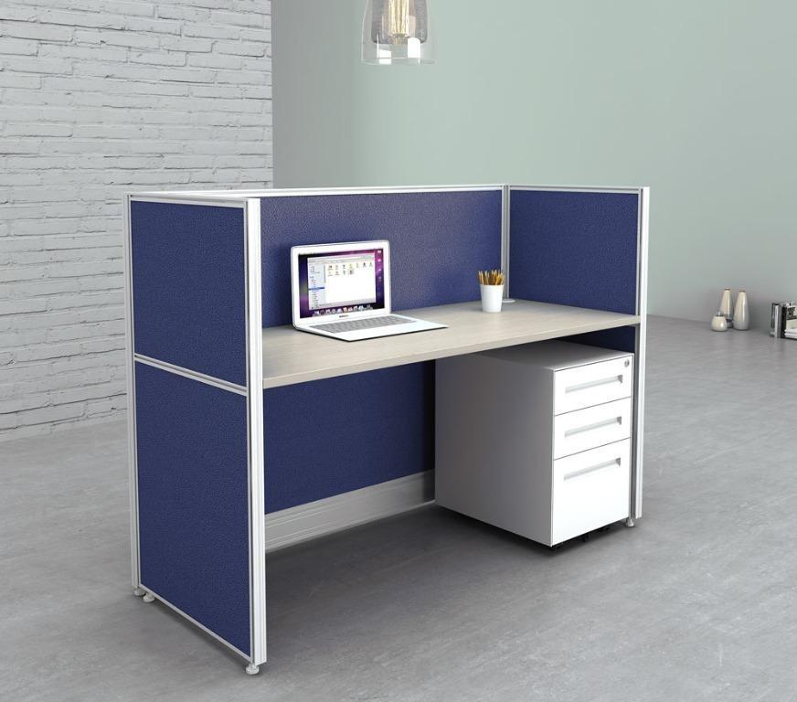 COMPUTER TABLE OFFICE PARTITION, Furniture & Home Living, Office ...