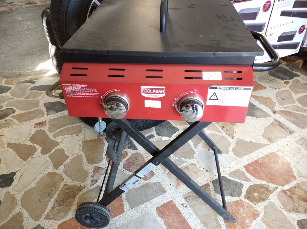 Coolabah Outdoor 2 Burner Gas BBQ with Trolley, TV & Home Appliances ...