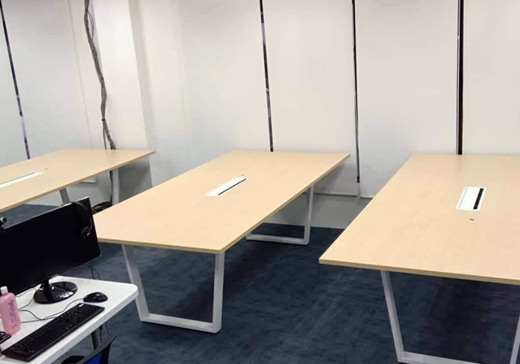 Custom working tables steel legs | OFFICE FURNITURE CHAIRS CABINETS ...