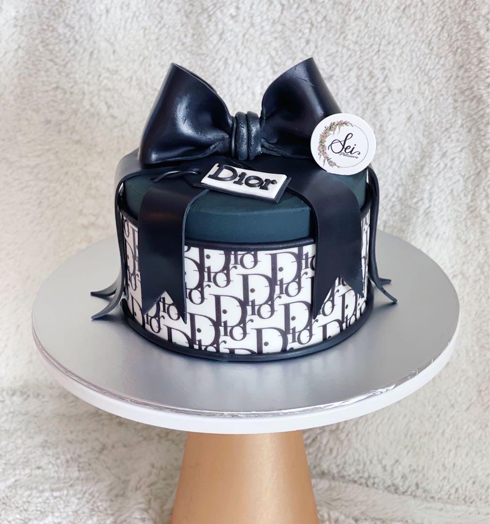 Dior cake, Food & Drinks, Homemade Bakes on Carousell