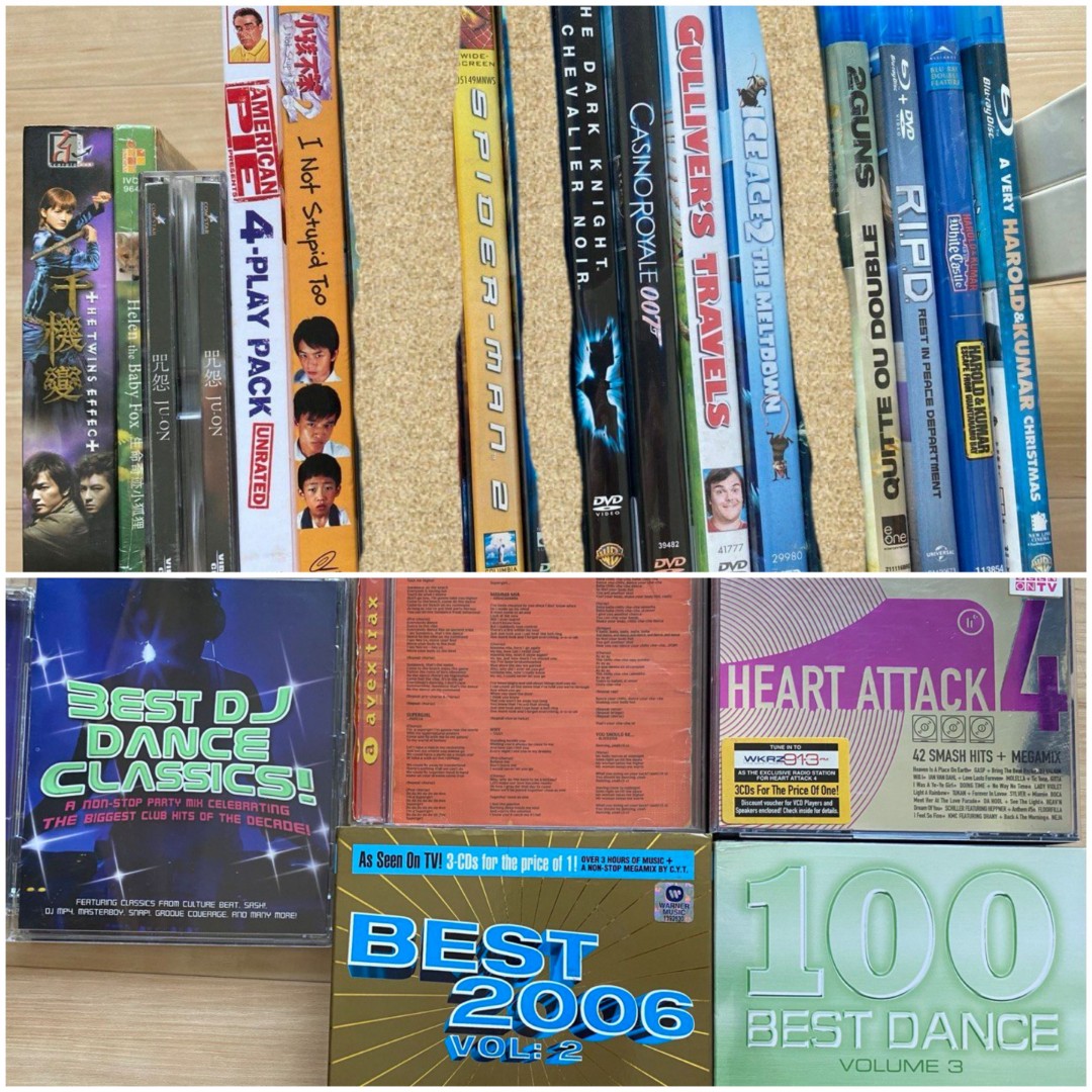 DVD & VCD - Movies, Drama, Show $4 or $6 each (Ice Age, Dark Knight ...