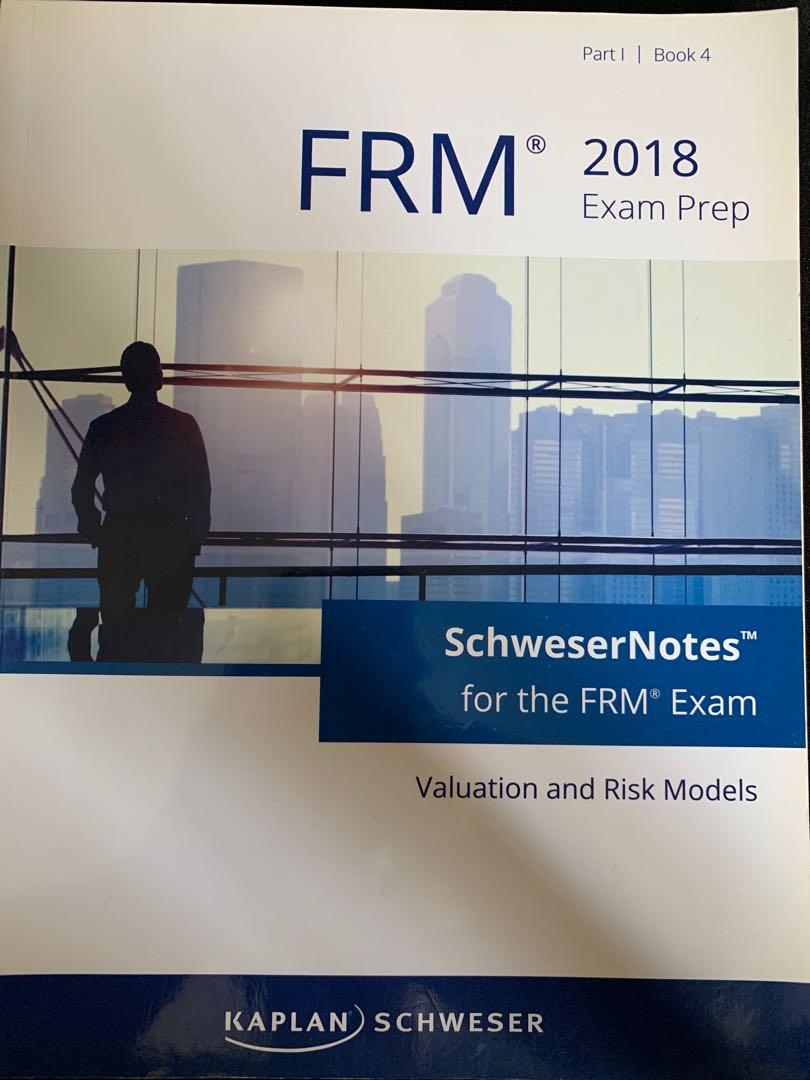 FRM 2018 Part 1 Kaplan Schweser Book 1-4 + Practice exam + Formula ...