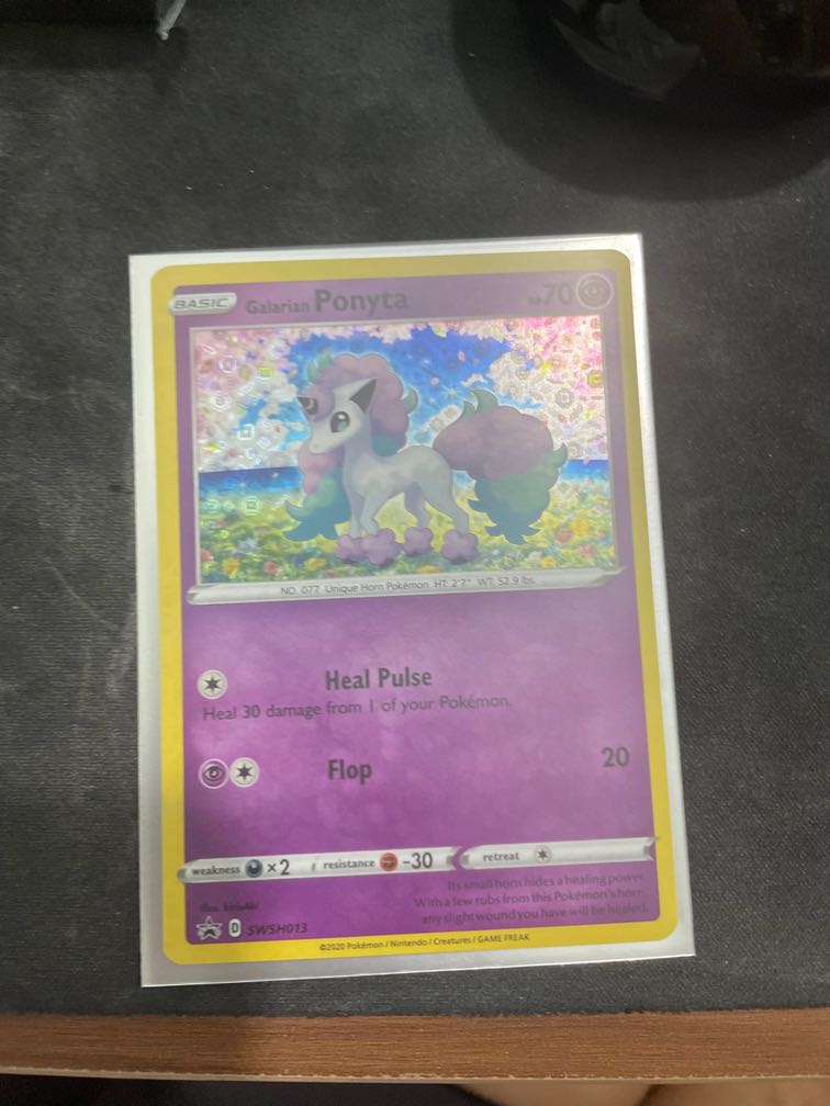 Galarian ponyta sequin holo promo Pokemon card general mills SWSH013, Hobbies & Toys, Toys ...