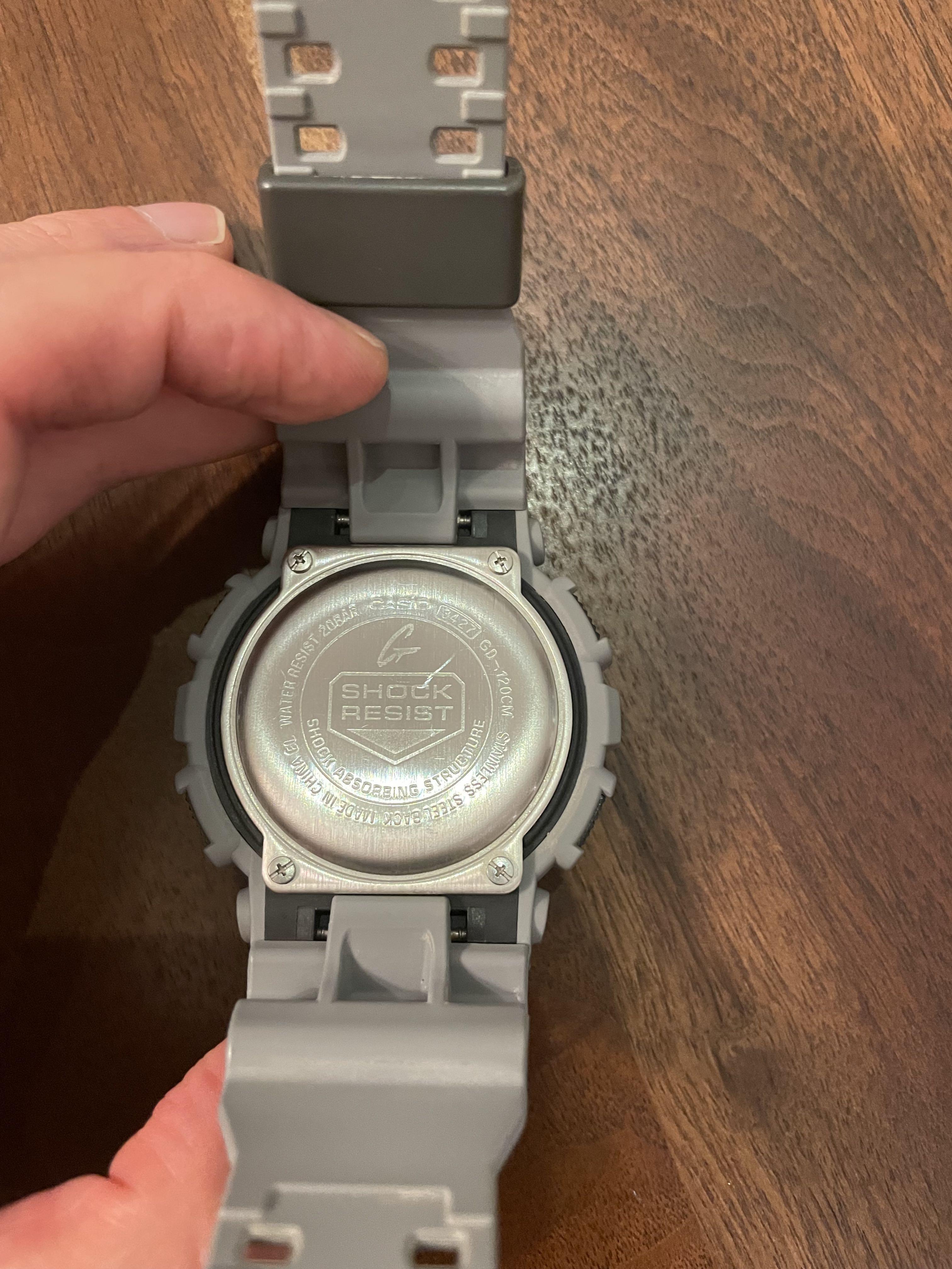 Casio G-Shock GD-120CM-8 Grey Camouflage, Men's Fashion, Watches ...