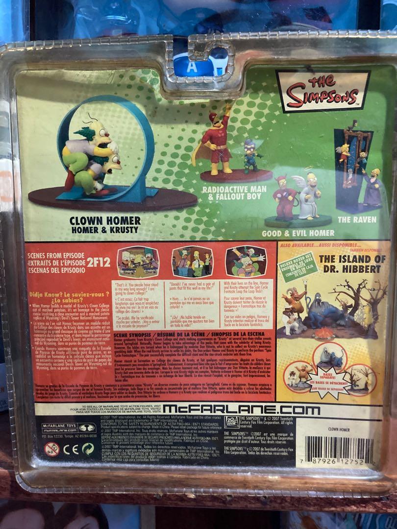 HTF McFarlane Toys The Simpsons Clown Homer, Hobbies & Toys, Toys ...