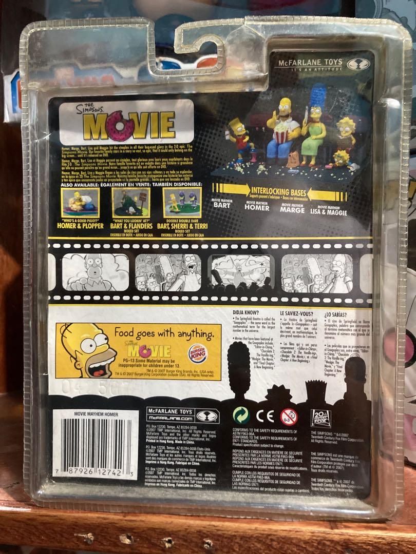 HTF Mcfarlane Toys The Simpsons Movie Homer, Hobbies & Toys, Toys ...