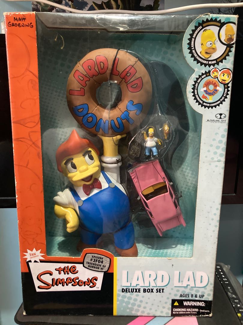 HTF McFarlane Toys The Simpsons Lard Lad Deluxe Box Set, Hobbies & Toys ...
