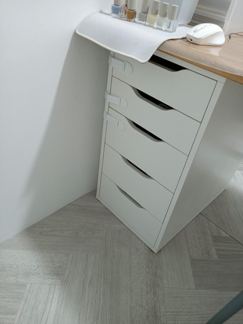 Ikea Anafallare bamboo desk, Alex drawer, hilver leg, Furniture & Home ...
