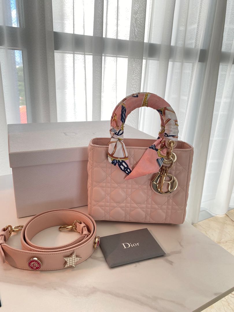 Lady Dior powder pink, Women's Fashion, Bags & Wallets, Tote Bags on ...