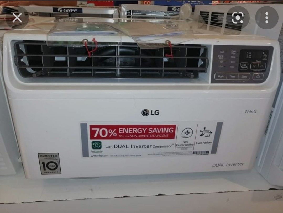 LG DUAL INVERTER WINDOW TYPE, TV & Home Appliances, Air Conditioning ...