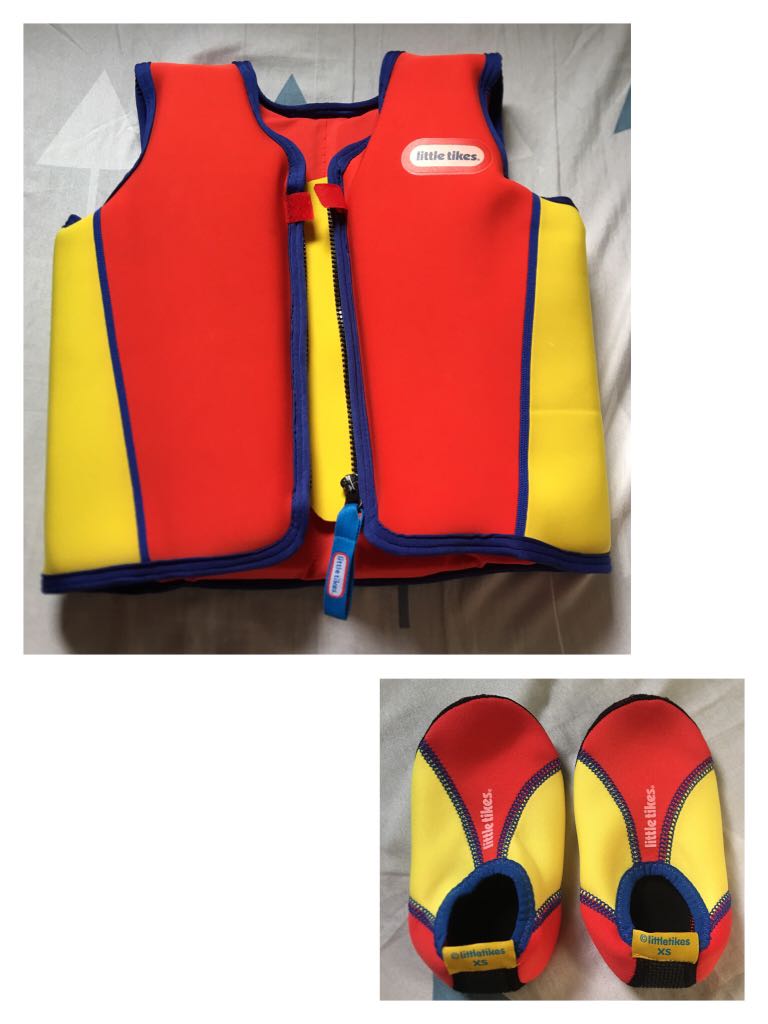 Little Tikes Life Vest and Aqua Shoes, Babies & Kids, Babies & Kids ...