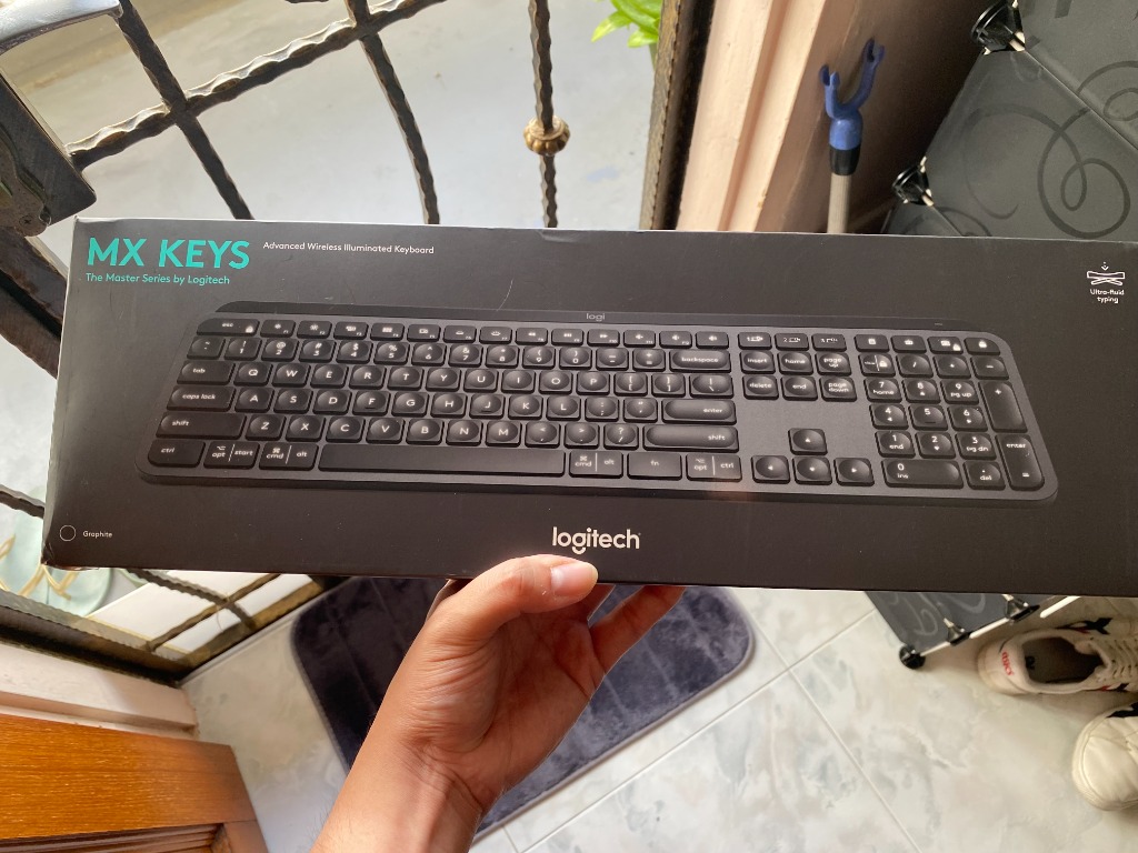 Logitech MX Keys Plus Advanced Wireless Illuminated Keyboard, Computers ...