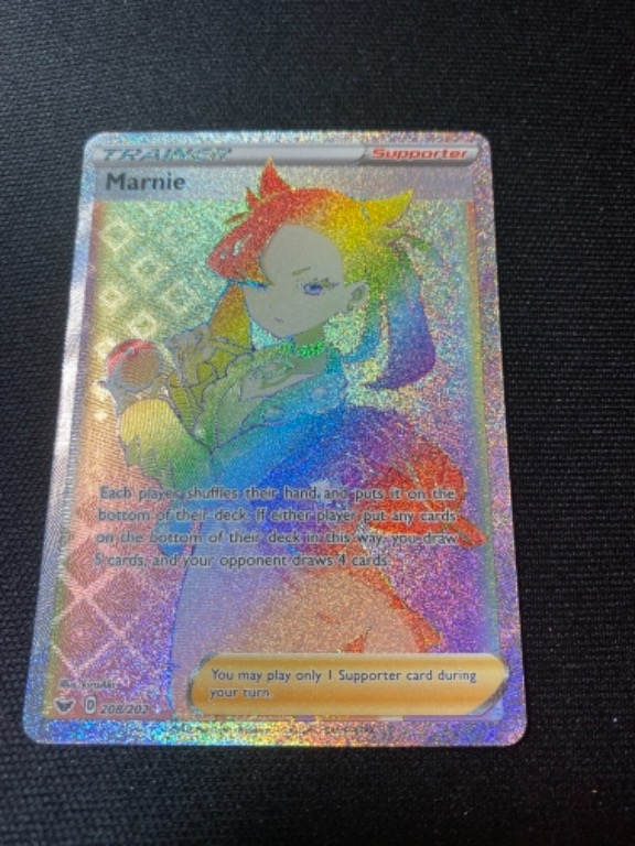 Marnie full art rainbow rare, Hobbies & Toys, Toys & Games on Carousell
