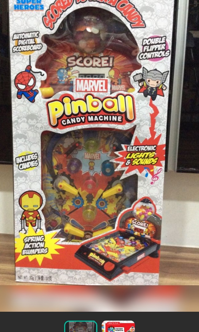 Marvel pinball Candy, Hobbies & Toys, Toys & Games on Carousell