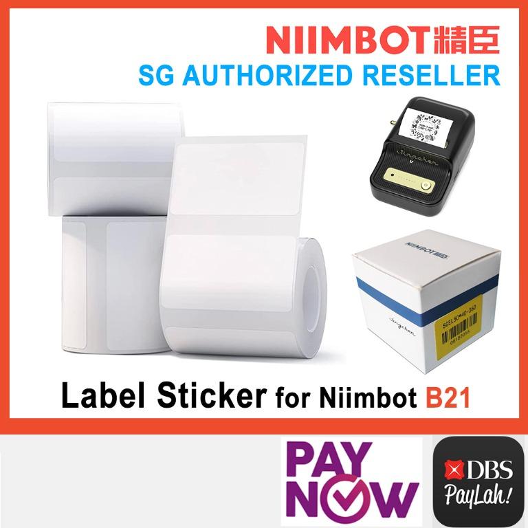 Niimbot B21 Label Sticker, Thermal Label Roll Printer Sticker Maker ...