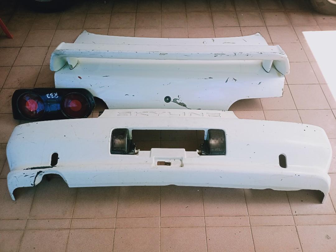 Nissan Skyline R32 GTR Rear Bumper & Bonnet, Auto Accessories on Carousell