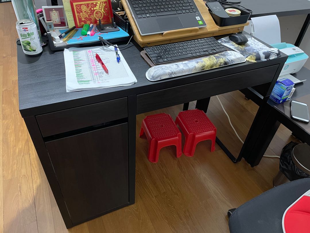 Office study work table excellent condition, Furniture & Home Living ...