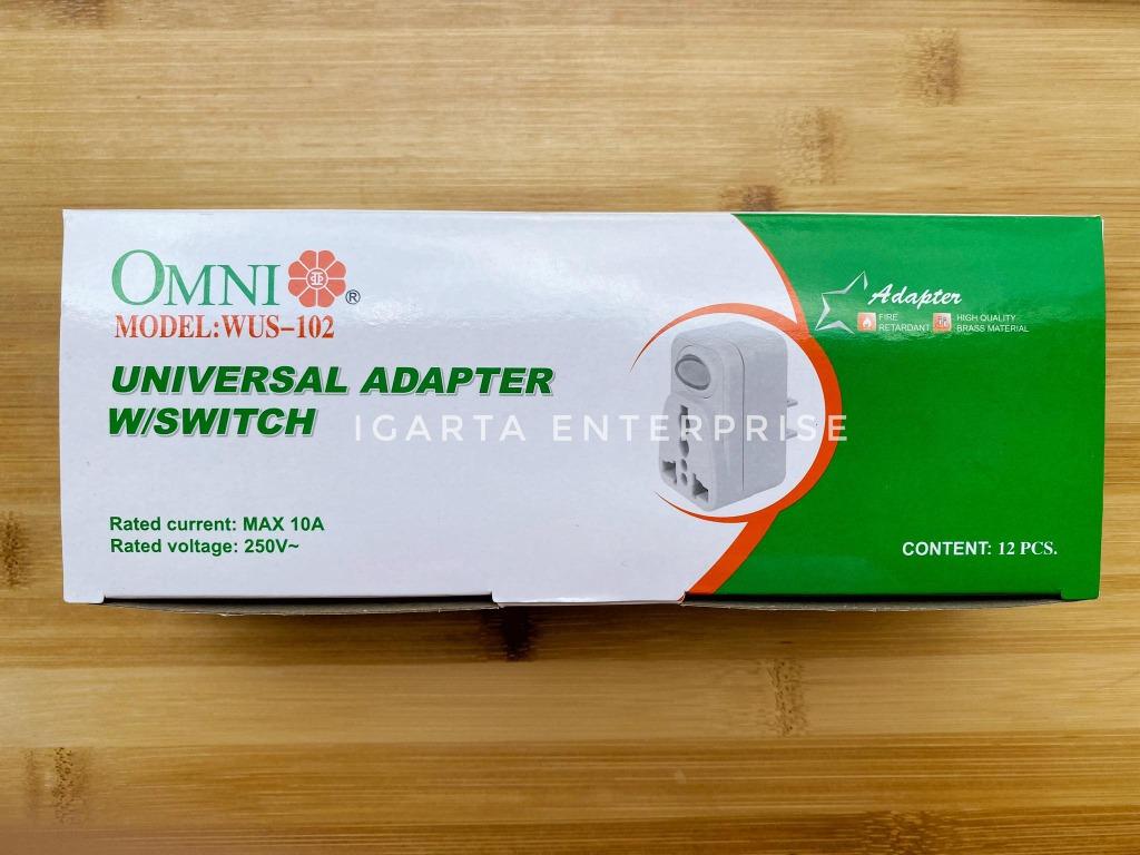 OMNI UNIVERSAL ADAPTER WITH SWITCH WUS 102, TV & Home Appliances ...