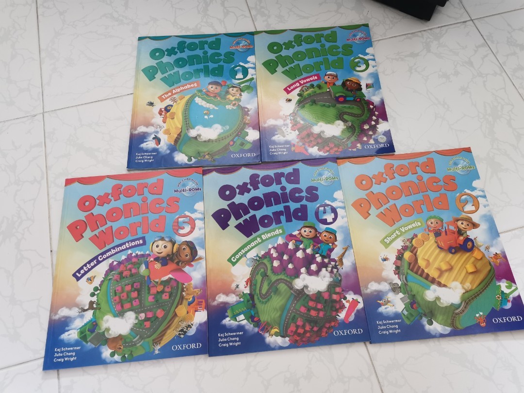 Oxford Phonics World Textbook (set of 5), Hobbies & Toys, Books ...