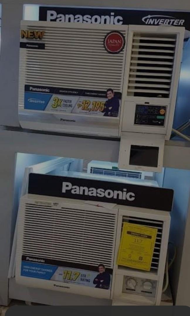 PANASONIC INVERTER WINDOW TYPE AIRCON, TV & Home Appliances, Air ...