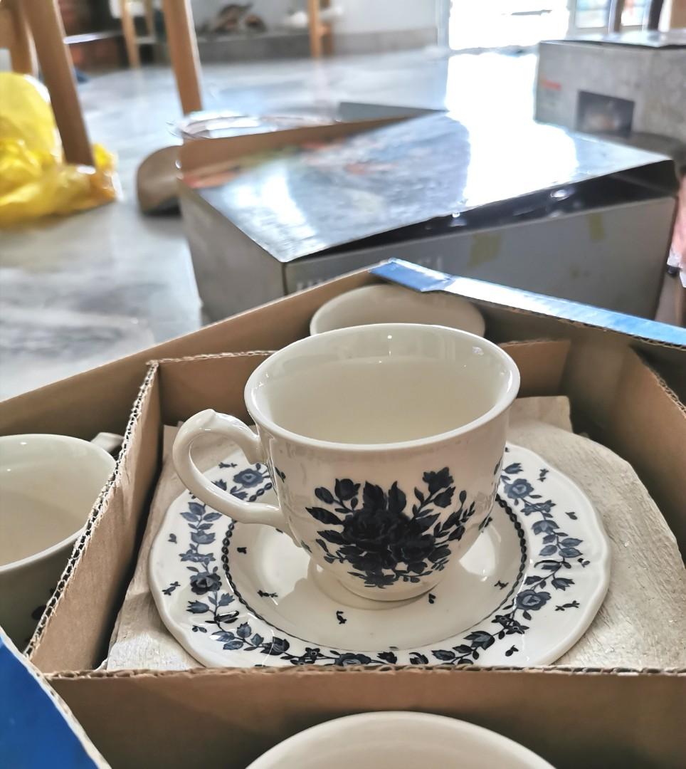 Plate cup pinggan cawan cantik klasik, Furniture & Home Living ...