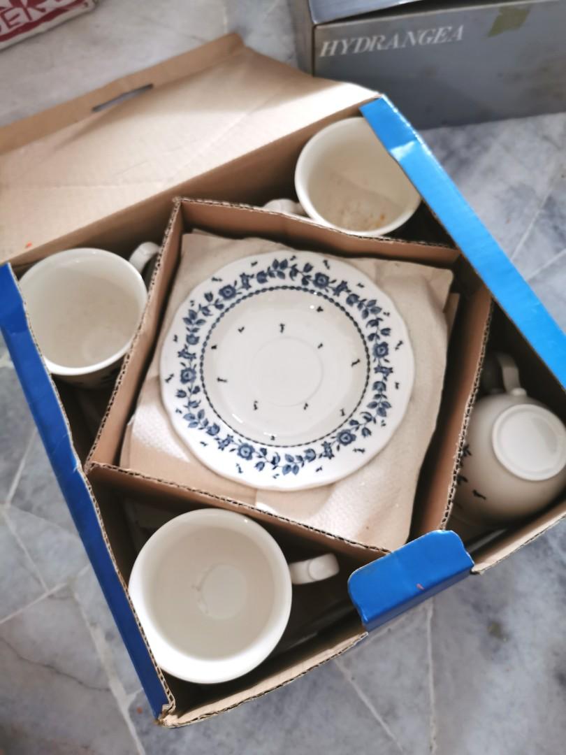 Plate cup pinggan cawan cantik klasik, Furniture & Home Living ...