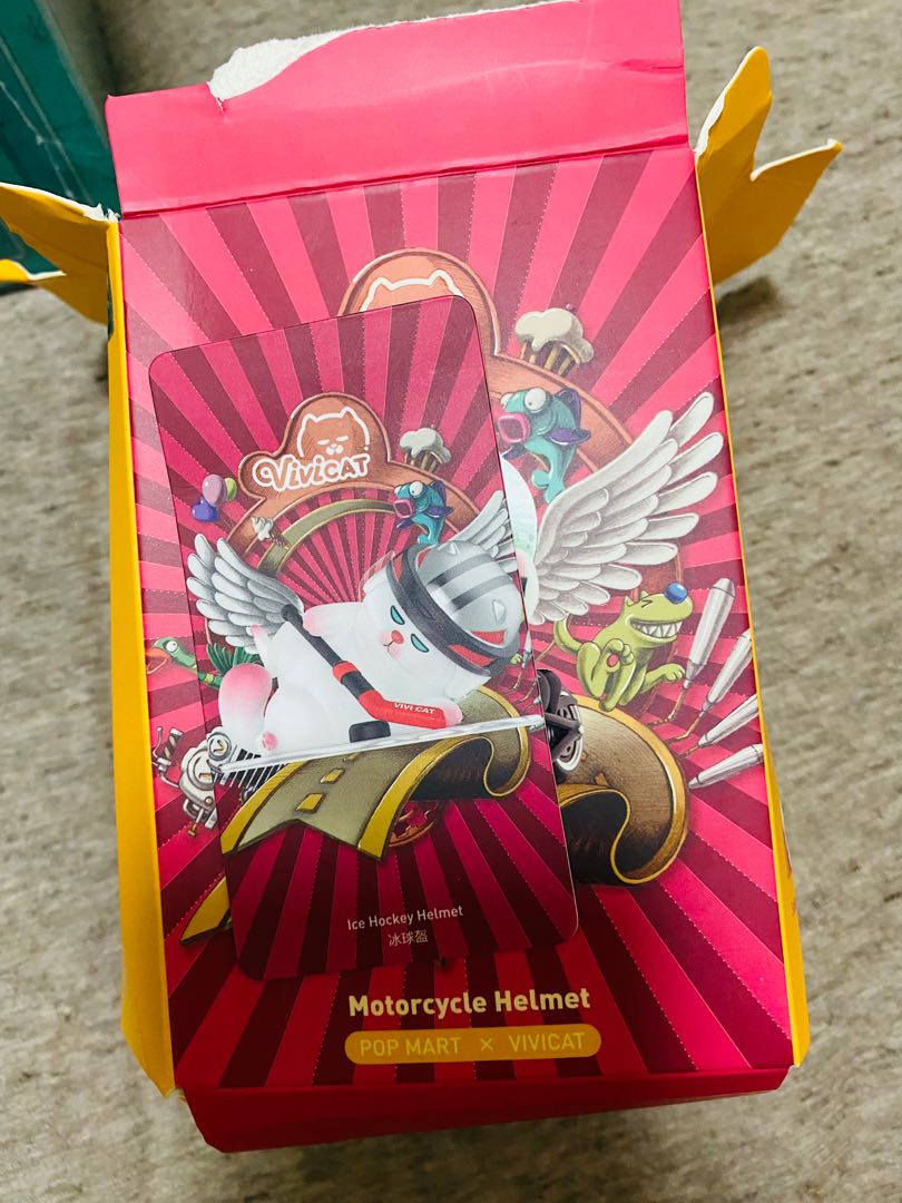 Popmart Vivicat- Ice Hockey Helmet, Hobbies & Toys, Toys & Games on ...