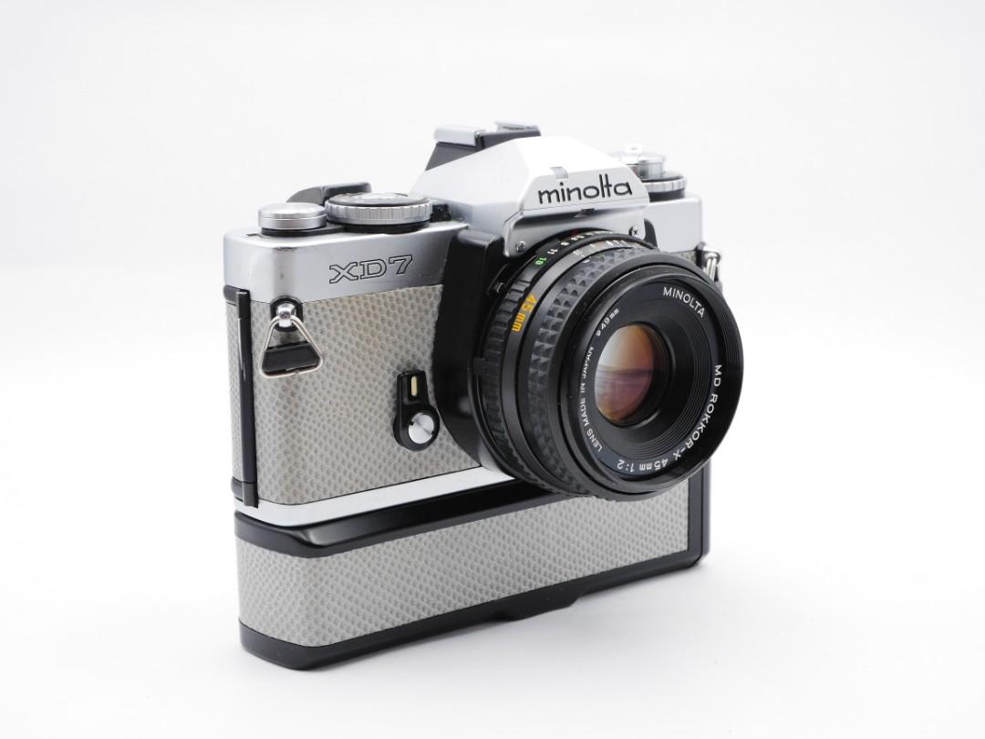 Rare Custom Skin Minolta XD7 + Motor drive + 45mm F2, Photography ...