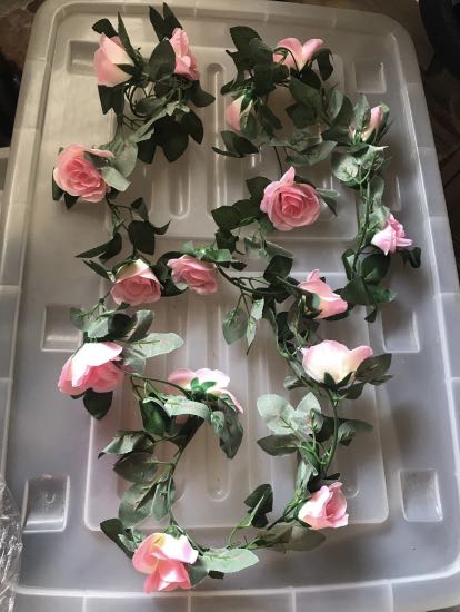 Rose Flower Rattan Vine, Furniture & Home Living, Home Decor, Vases ...